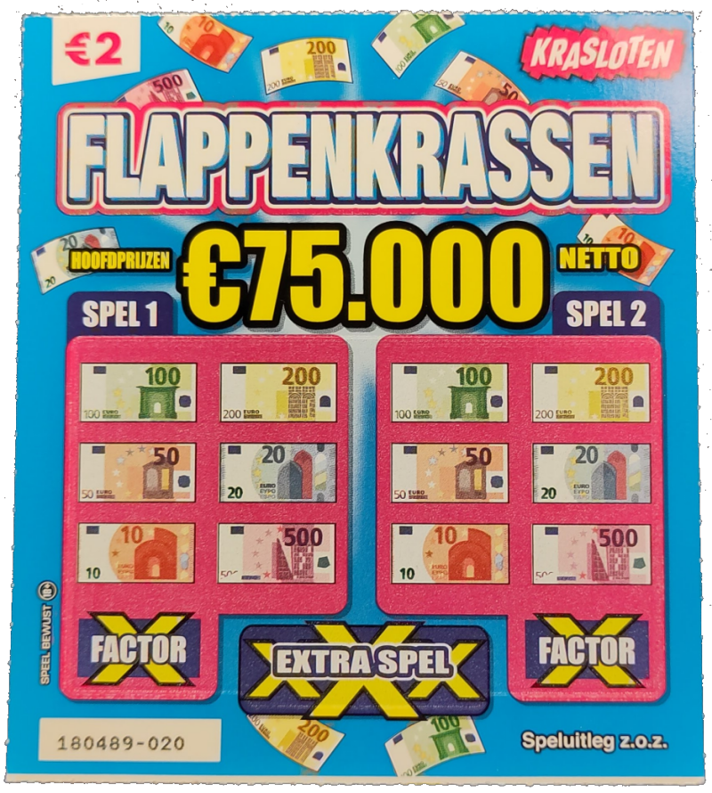 Flappen Krassen kraslot | Casino.nl