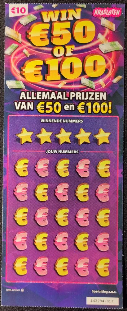 Win € 50 of € 100 kraslot | Casino.nl